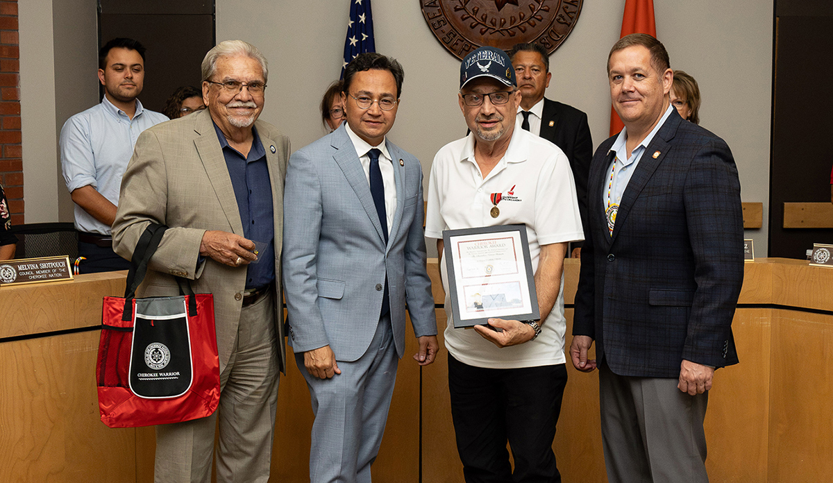 Cherokee Nation honors veteran during August Council meeting